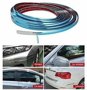 LAVITRA Flexible 10mm Car Chrome Beading Car Door Edge Protection Guard ...
