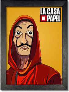 Money Heist Framed Poster for Room & Office Wall Decor Paper Print ...