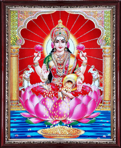 Shyam Framing Art Laxmi Mataji Religious Frame Price in India - Buy ...