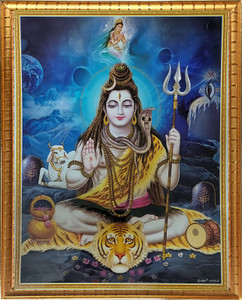 Shyam Framing Art Shiva-Bholenath-ShivShambhu-Shankar Mahadev Religious ...