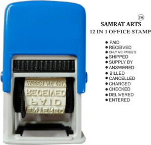 SAMRAT ARTS ALL IN ONE MULTI OFFICE STAMP SELF INK Price in India - Buy ...