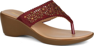 Bata Women Red Wedges - Buy Bata Women Red Wedges Online at Best Price ...