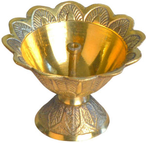 MITTRA Brass Diwali Jyoti Pooja Diya Brass Table Diya Price in India ...