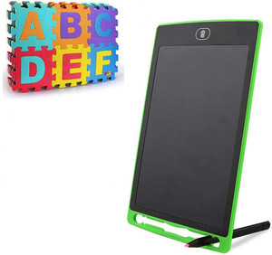 PHAGQU 8.5" LCD Drawing Tab Digital Pad with ABCD Puzzle Mat 36 Pieces ...