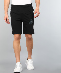 PUMA Graphic Print Men Black Sports Shorts - Buy PUMA Graphic Print Men ...