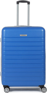 Teakwood Leathers Unisex Blue Textured Hard Sided Large Size Check-In ...