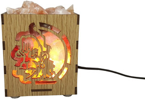 Airtick (Size:10cm) Jai Shri Ram Himalyan Rock Salt Led Night Lamp ...