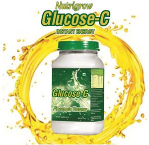 NUTRIGROW Glucose-C 1Kg Pineapple (Pack of 1)/ Vitamin C, Glucose ...
