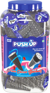 HUGS Push up the Cone- Cookies & Strawberry Cream Cheese flavor filled ...