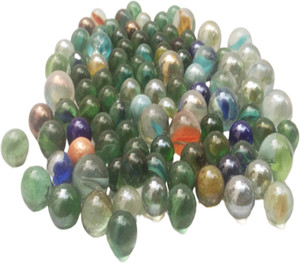 Jiyansh Traders 100 Pcs Mix OR Multicolour Kanche Marble Glass Ball ...