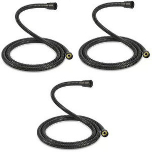 Spazio SmartBuy Flexible 1.5 Meter (Pack of 3) Tube Shower Black Hose ...