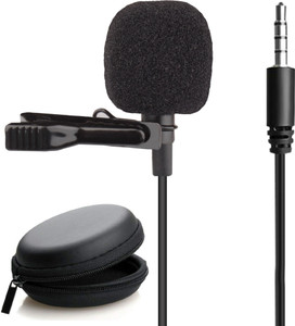 MOBIZAC 3.5mm Lavalier Mic with Pouch Collar Mike for Youtube Channel ...