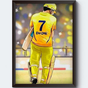 MS DHONI POSTER, Mahendra Singh Dhoni POSTER, Cricketer Poster for Wall ...