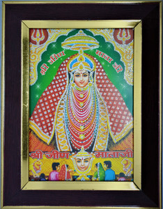 Dwarika Jeen Mata Photo Frame Religious Frame Price in India - Buy ...