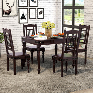 Shree Jeen Mata Enterprises Solid Wood Sheesham Wood 4 Seater Dining ...