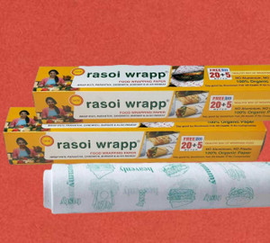 RASOI WRAPP FOOD WRAPPING ROLL/ ROTI WRAP/BUTTER /FOIL Parchment Paper ...