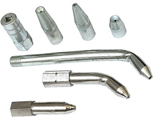 GADGET DEALS Multi Purpose Use Grease Gun Nozzle Set 7 Piece Grease Gun ...