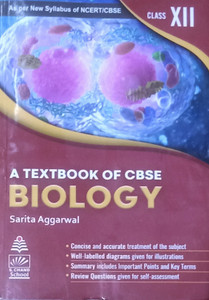 A Textbook Of Cbse Biology Class-Xii As Per New Syllabus Of Ncert/cbse ...