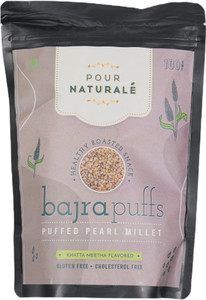 POUR NATURALE Bajra Puffs Khatta Meetha Flavour - Puffed Millet Snacks ...