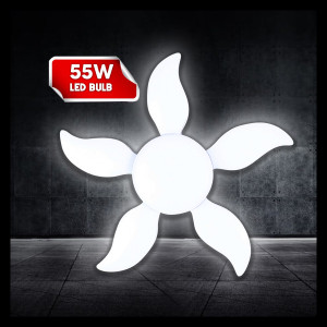Make Ur Wish B22 Foldable LED Blade Light Fan Bulb,Bright Angle ...