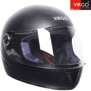 VirgoNo1 Full Face ISI Mark Abs Plastic Clear Visor Motorbike Helmet ...