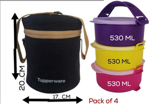 Flipkart.com | TUPPERWARE Tupp Tiffin Click To Go Round 530+530+530ml ...