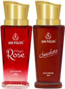 Buy John Phillips Rose & Chocolate | Eau De French Perfume Unisex Combo ...