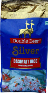 Double Deer Silver Basmati Rice (Long Grain, Steam) Price in India ...