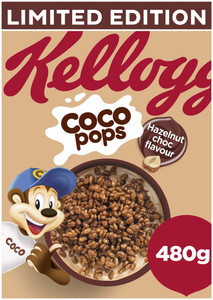 Kellogg's COCO POPS HAZELNUT CHOCOLATE FLAVOUR 30% LESS SUGAR IMPORTED ...
