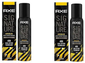 AXE SIGNATURE ADRENALINE EACH 122ML BODY DEODORANT Pack of 2 Perfume ...