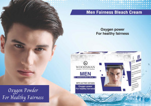 Woodsman London Men Bleach Cream with Oxygen Powder For Extra Whitening ...