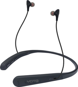 Yoto Deep Bass, Flexible Neck Strap 30hrs playtime Bluetooth Neckband ...