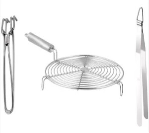 UBIKA KITCHEN STEEL ROASTER_PAKKAD_CHIMTA Premium Kitchen Tools Set ...