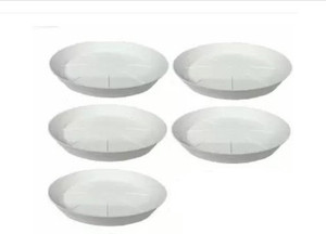 Sundhi Planter Bottom Plate/ Gamla Tray | (6-inch, White, Pack of 5 ...
