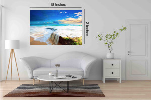 Vastu Waterfall Wall Poster|Nature Poster For Decoration|Unframed Wall ...