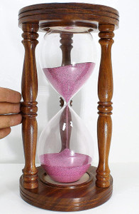 Interior Home Decor Wooden Sand Timer, Hourglass or Sand Clock Vintage ...