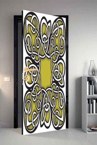 qth 213 cm Line Art Dor-0939 Design Door Sticker Self Adhesive Sticker ...