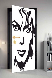 qth 213 cm Line Art Dor-0034 Design Door Sticker Self Adhesive Sticker ...