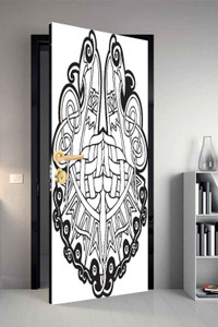 qth 213 cm Line Art Dor-0729 Design Door Sticker Self Adhesive Sticker ...