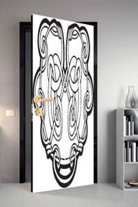 qth 213 cm Line Art Dor-0823 Design Door Sticker Self Adhesive Sticker ...
