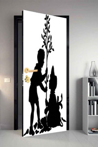 qth 213 cm Line Art Dor-1482 Design Door Sticker Self Adhesive Sticker ...