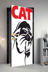 qth 213 cm Line Art Dor-0376 Design Door Sticker Self Adhesive Sticker ...