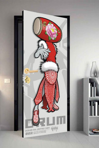 qth 213 cm Cartoon Dor-2223 Design Door Sticker Self Adhesive Sticker ...