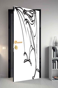 qth 213 cm Line Art Dor-1062 Design Door Sticker Self Adhesive Sticker ...