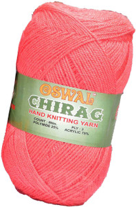 KNIT KING Represents Oswal Chirag Light Gajri 400 gms Wool Ball wool Q ...