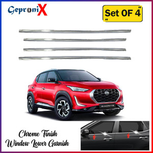 GEPRONIX Lower Window Garnish (Chrome) Compatible with nissan Magnite ...