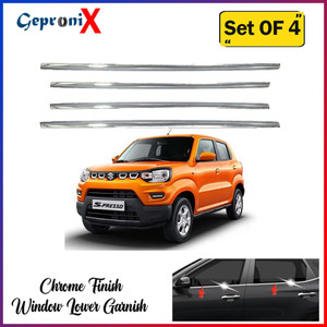 GEPRONIX Lower Window Garnish (Chrome) Compatible with Maruti SPresso ...