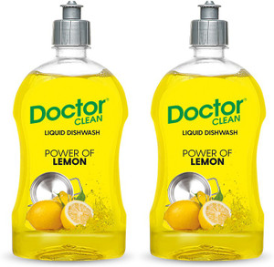 DOCTOR Clean Liquid Dishwash Gel 500ml| Bio Clean Formula| Fresh Lemon ...