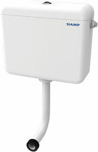 SIAMP Riviera PVC Plastic Flush Tank with Dual Flush for Bathroom Dual ...