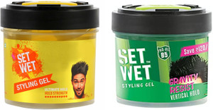 SET WET ultimate hold(250ml) & vertical hold(250ml) Hair Gel - Price in ...
